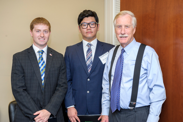 King Welcomes Calais Native and Former Intern Jesse Clark to Washington